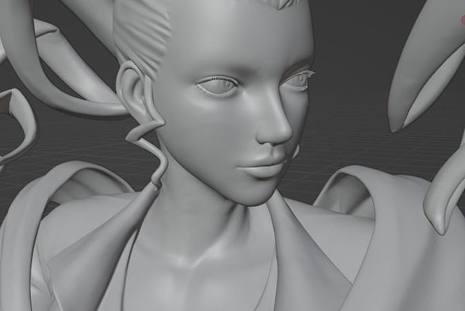 rose king of fighters 3D model 3D printable | CGTrader