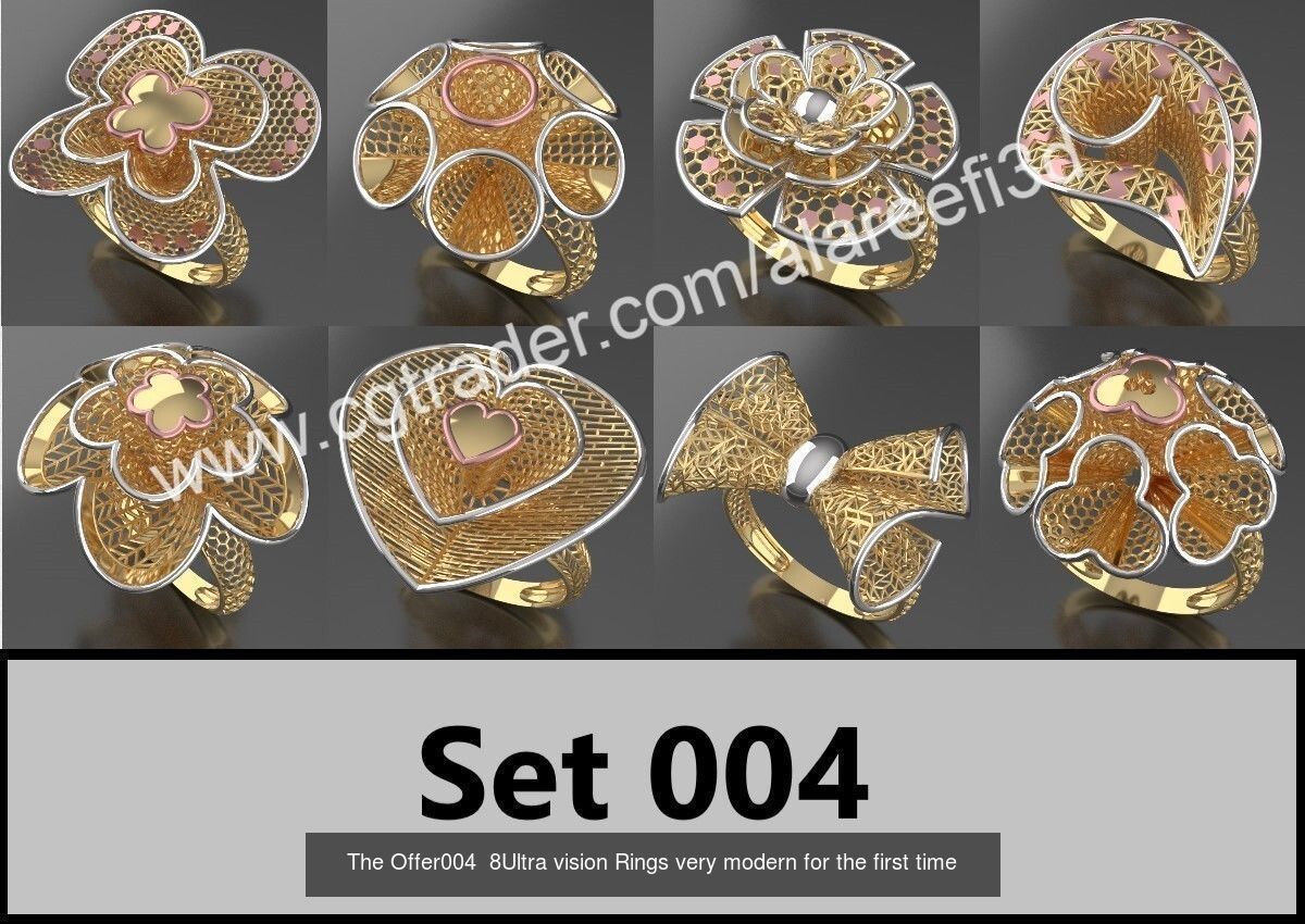 32 Ultra vision Turkish rings 3D Model Collection 3D printable | CGTrader