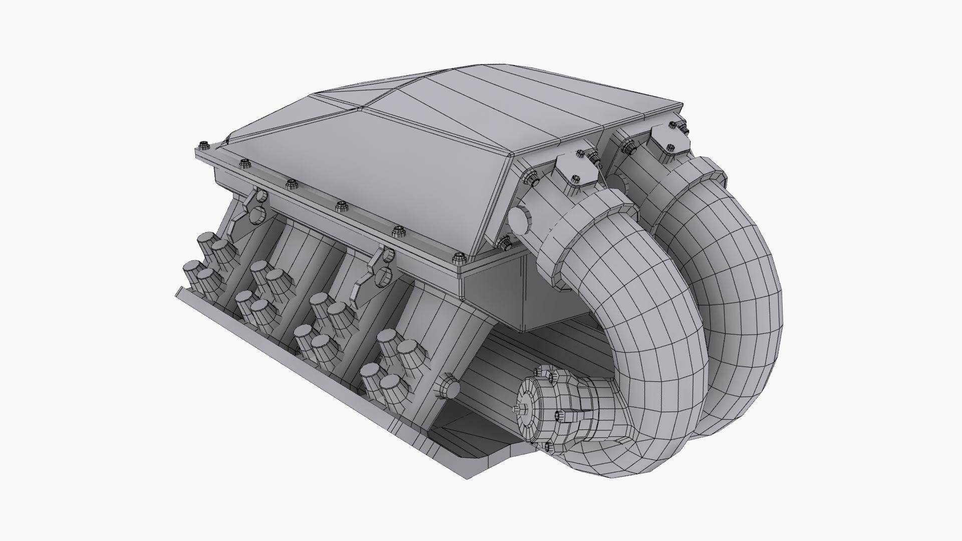 3D model Godzilla custom intake manifold VR / AR / low-poly | CGTrader