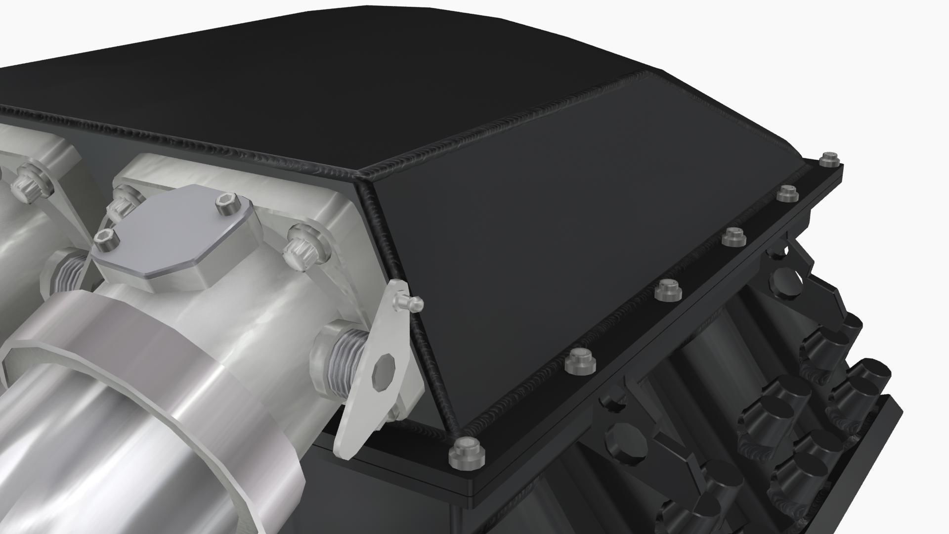 3D model Godzilla custom intake manifold VR / AR / low-poly | CGTrader