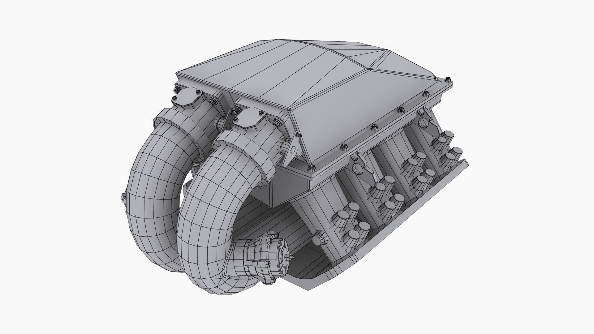 3D model Godzilla custom intake manifold VR / AR / low-poly | CGTrader