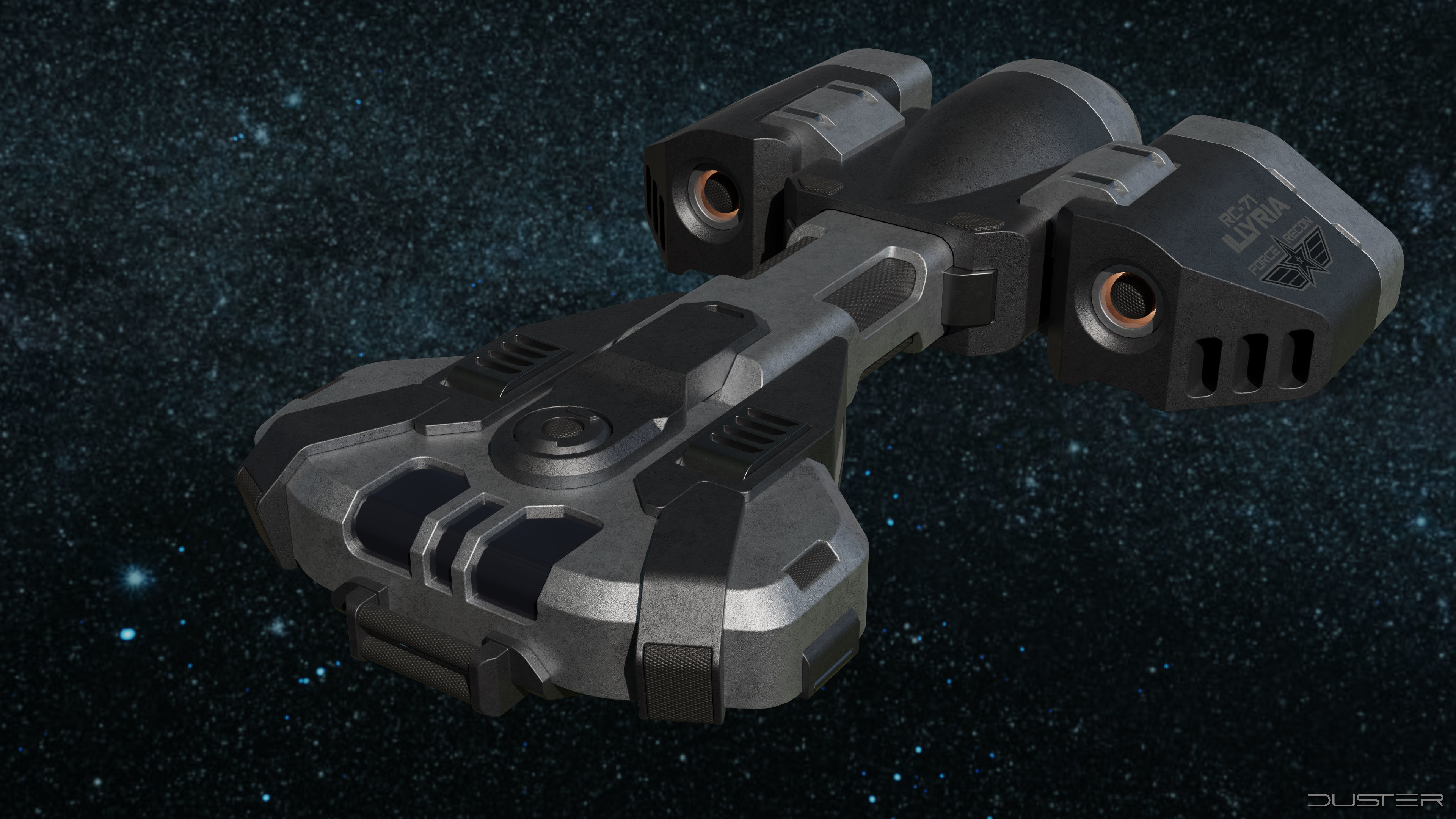 3D model Sci-Fi Scout Spaceship VR / AR / low-poly | CGTrader