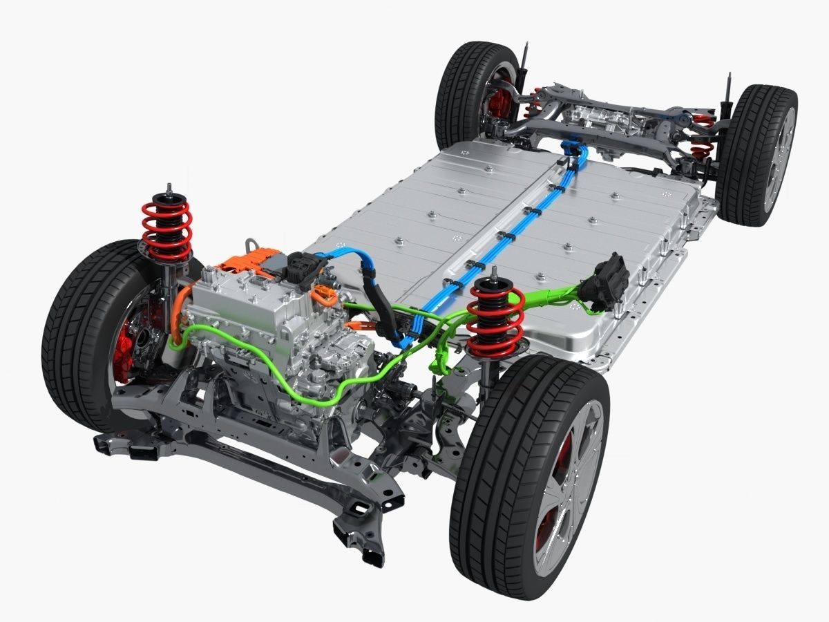 Electric Car Chassis X-Ray and SUV Chassis X-Ray 3D model | CGTrader