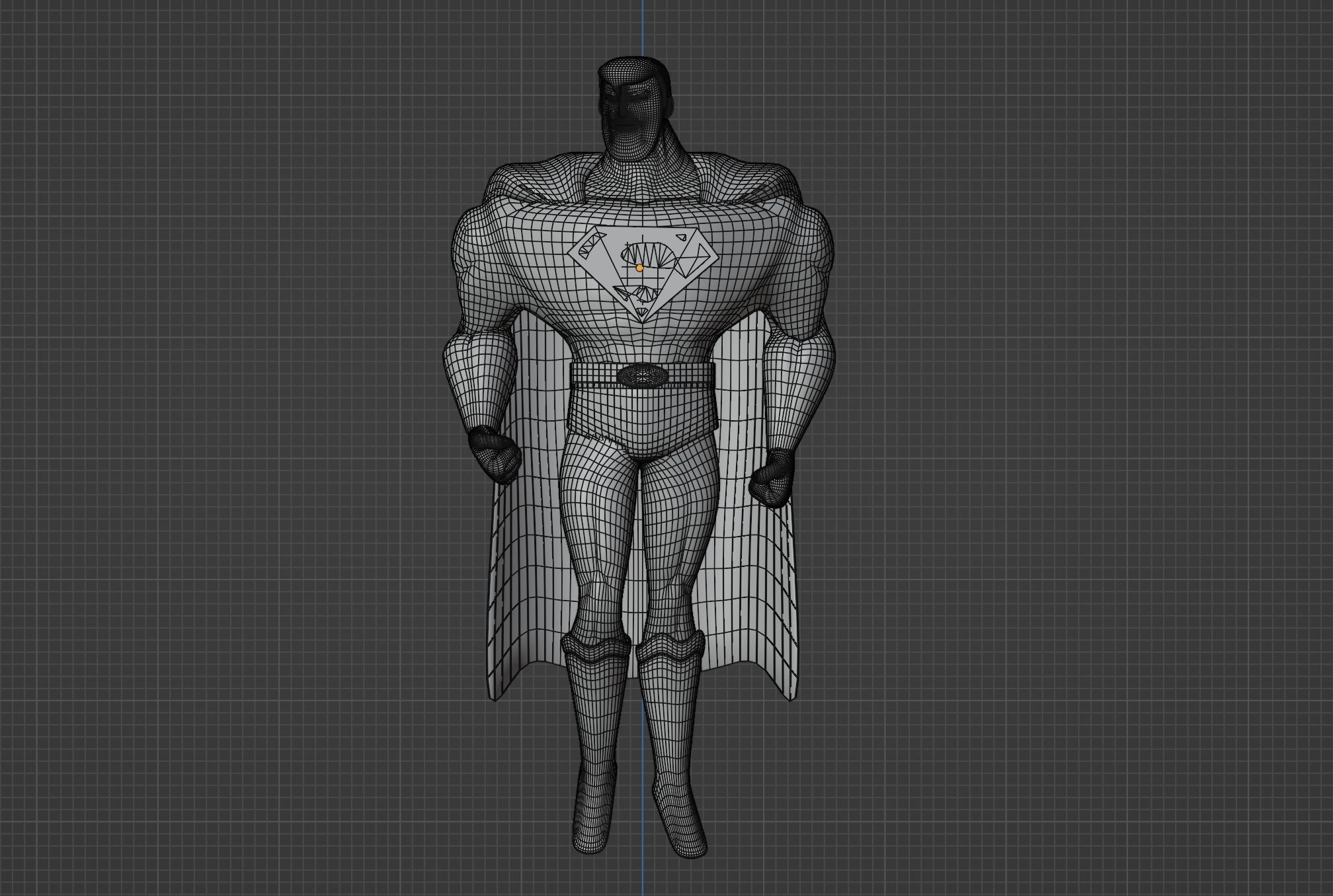 Superman - DC Animated Universe 3D model rigged | CGTrader