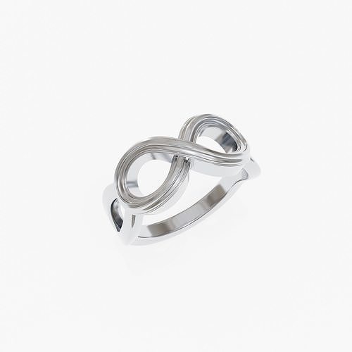 Decorative Infinity Symbol Ring 3d Model 3D model 3D printable | CGTrader