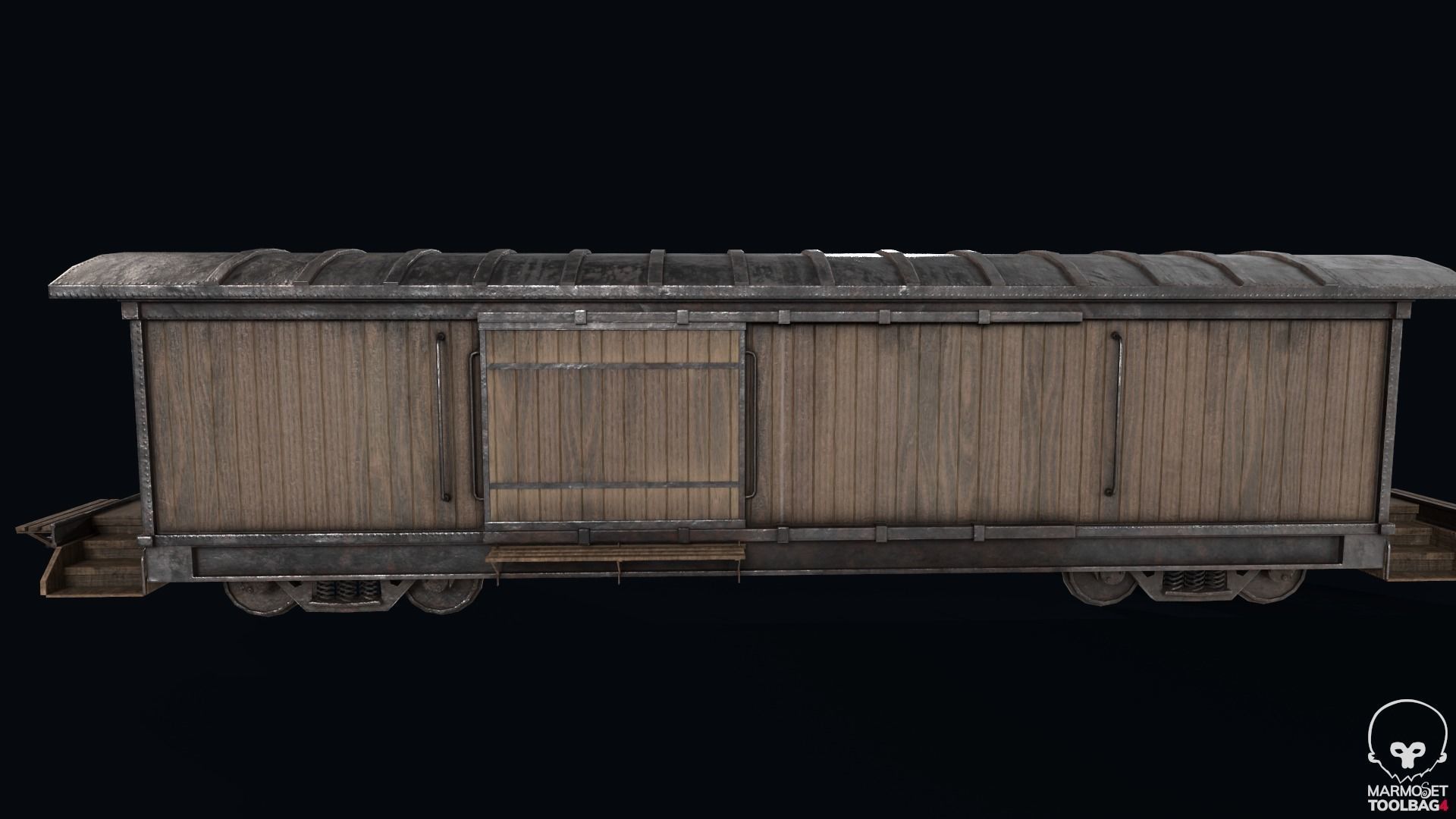 3D model Old Freight Car VR / AR / low-poly | CGTrader