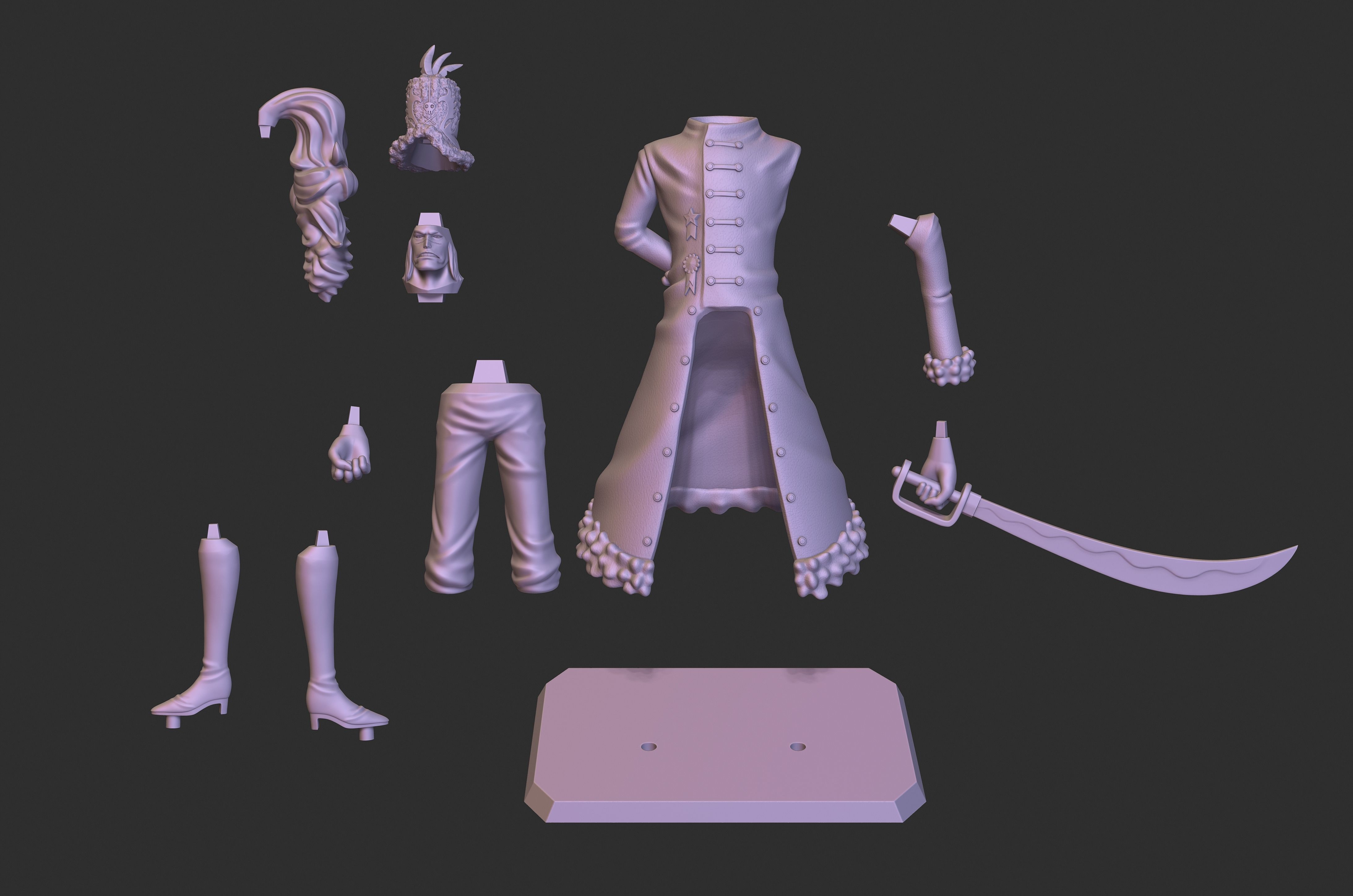 SULEIMAN - ONE PIECE ANIME 3D model 3D printable | CGTrader