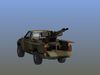 Technical Gun Truck 3D model | CGTrader