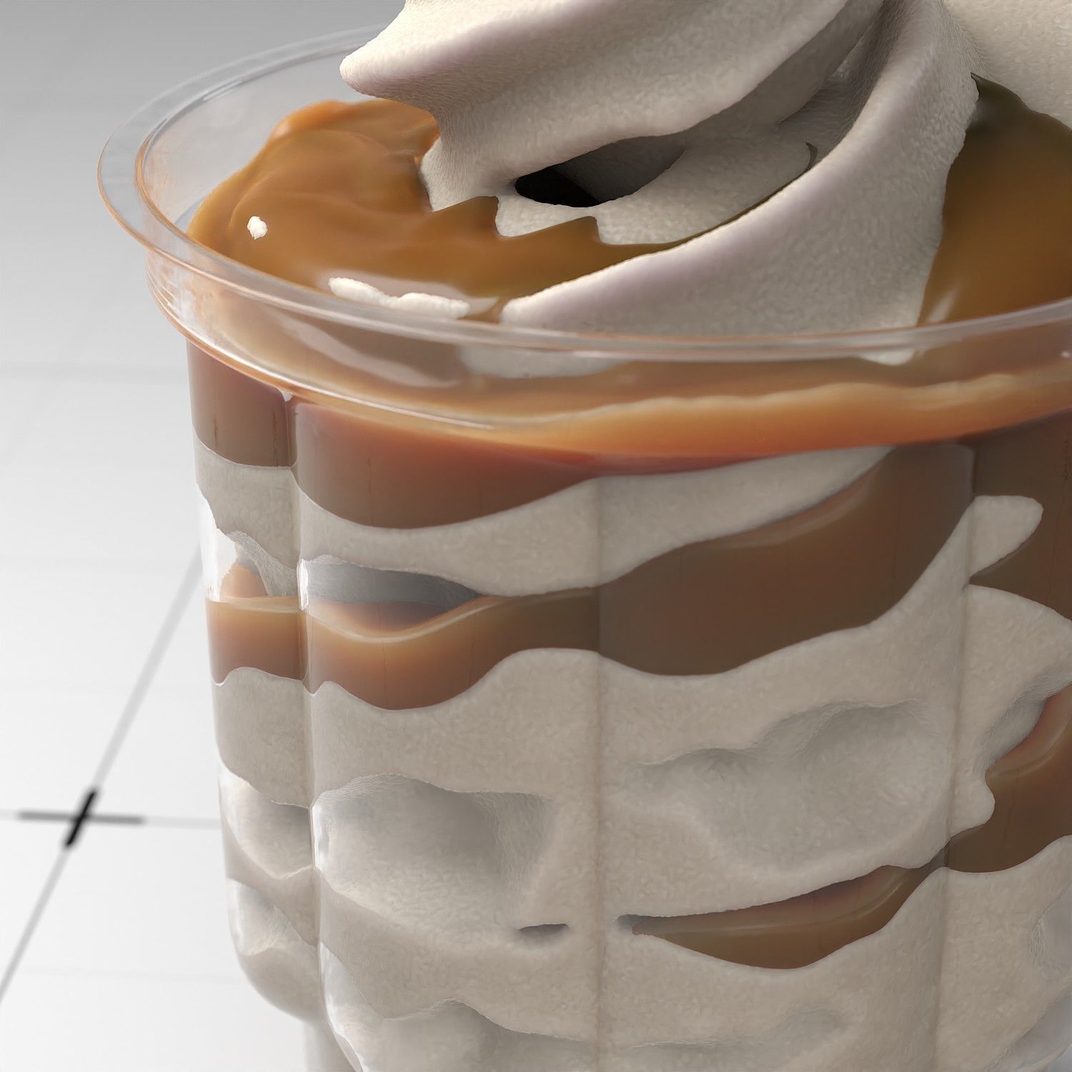 Soft Serve Sundae Ice Cream 3D model | CGTrader