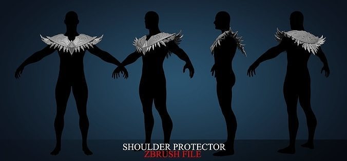 shoulder protector 3D model | CGTrader
