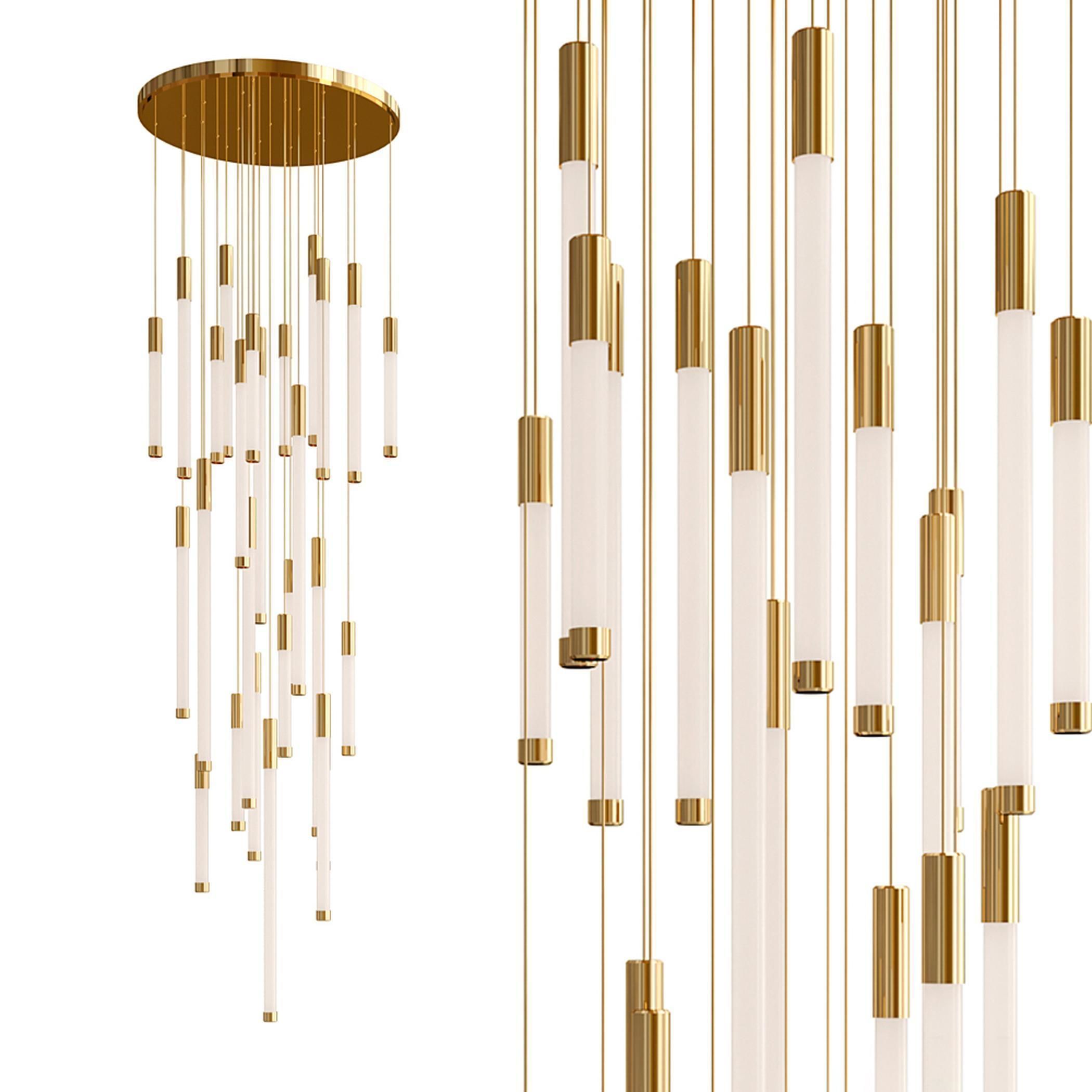 Modern Light Luxury Multi Chandelier 3D model | CGTrader