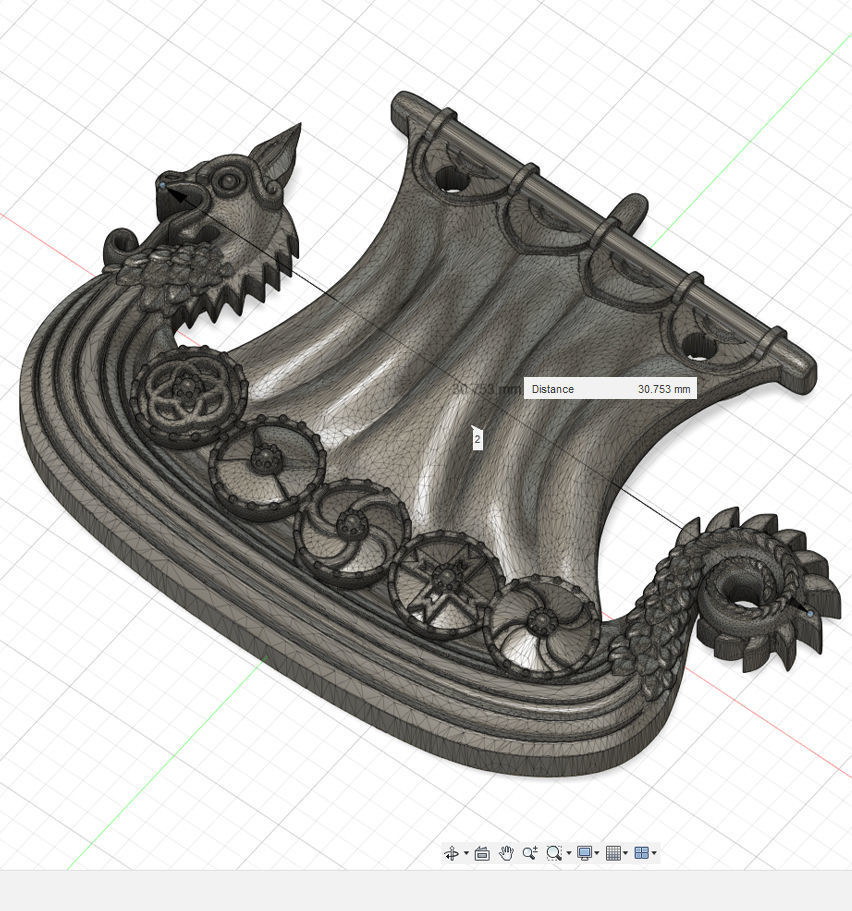 Viking pendant-Drakkar- CAD design-3D model STL- viking jewerly 3D ...