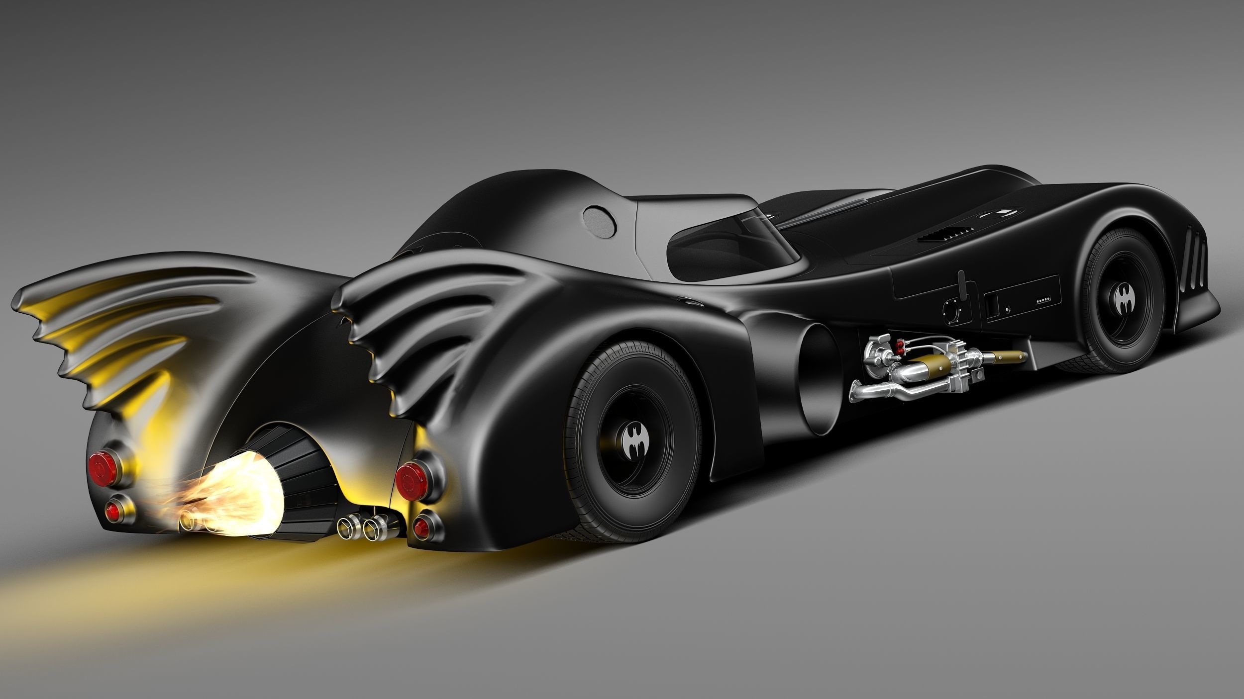 Batmobile 1989 Jet Car 3D model | CGTrader