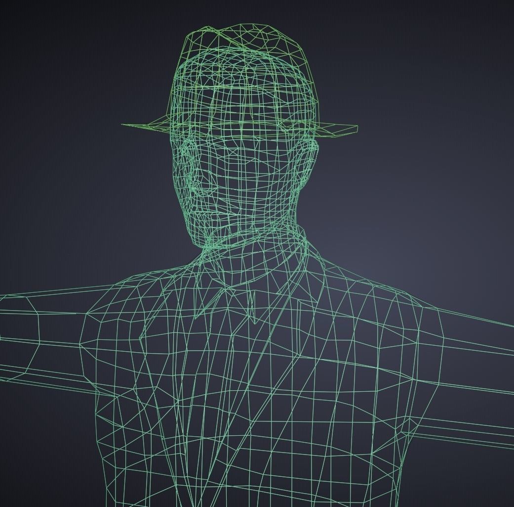 3D model Stylized Detective Optimised Version VR / AR / low-poly | CGTrader