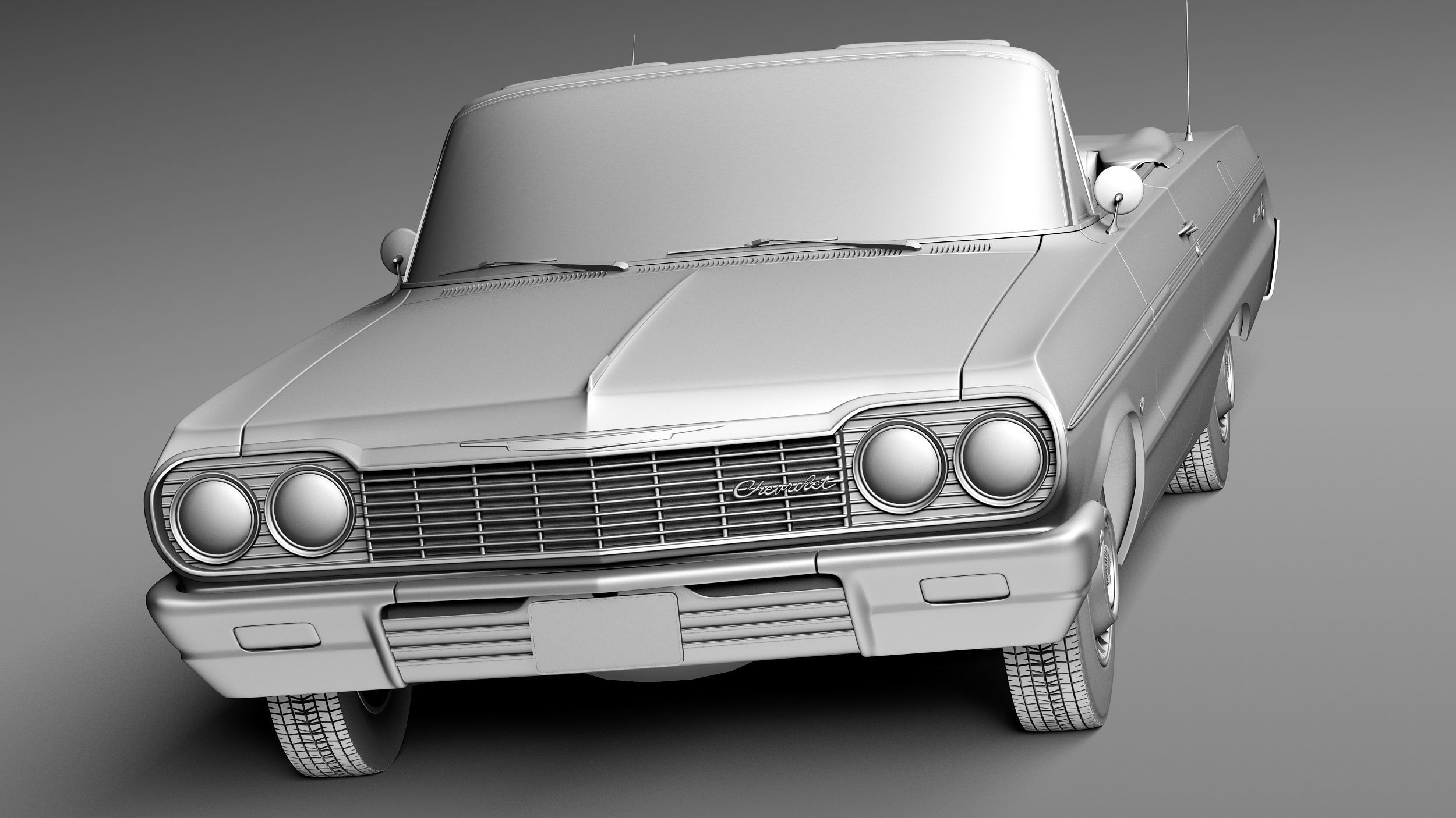 Chevrolet Impala Convertible 1964 3D model | CGTrader
