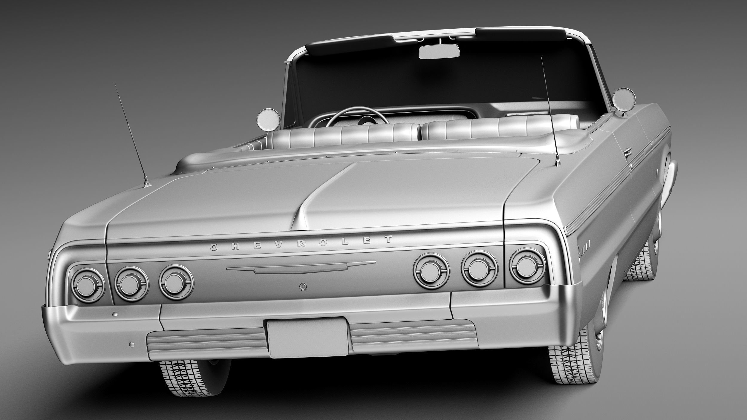 Chevrolet Impala Convertible 1964 3D model | CGTrader
