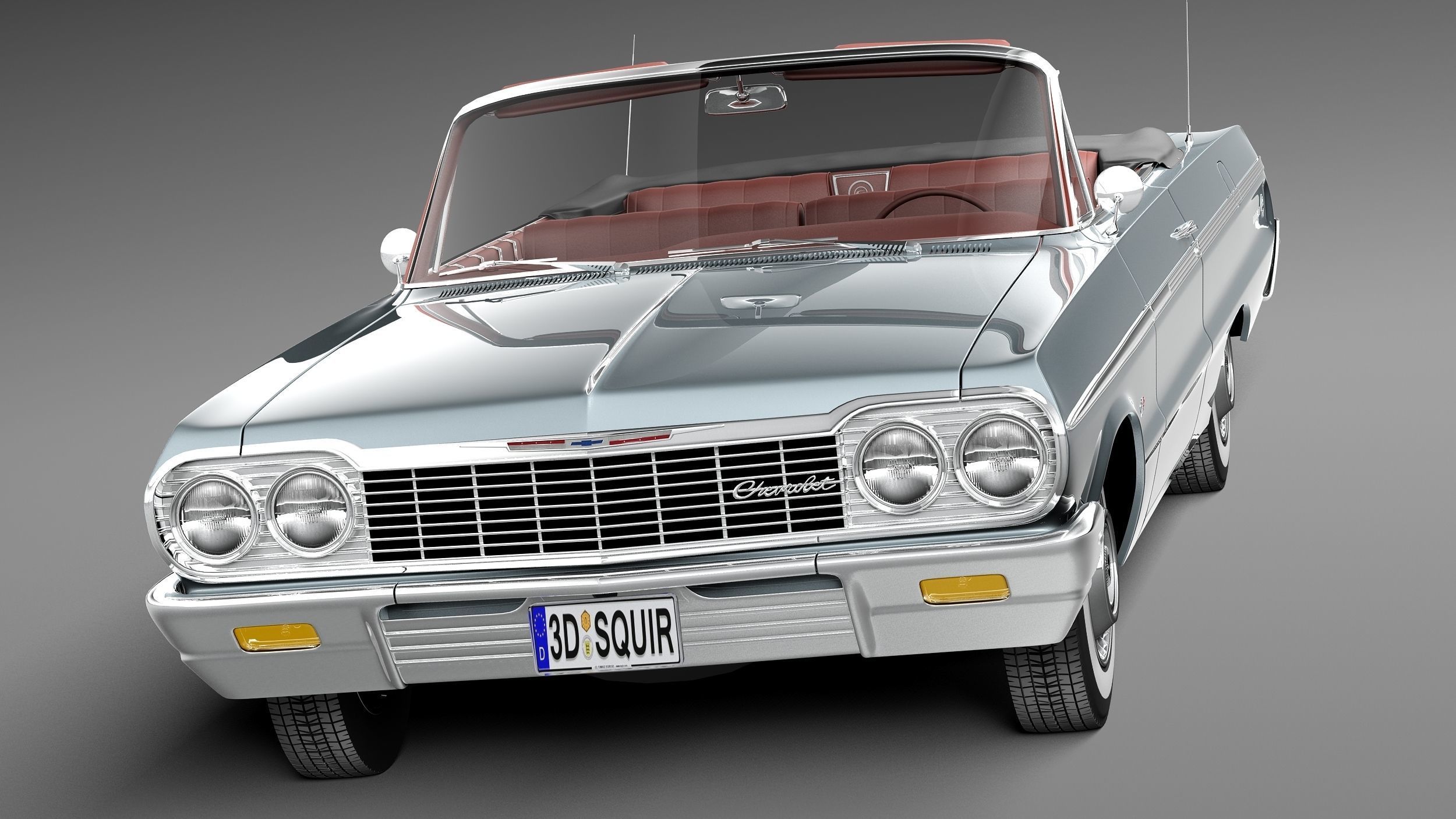 Chevrolet Impala Convertible 1964 3D model | CGTrader