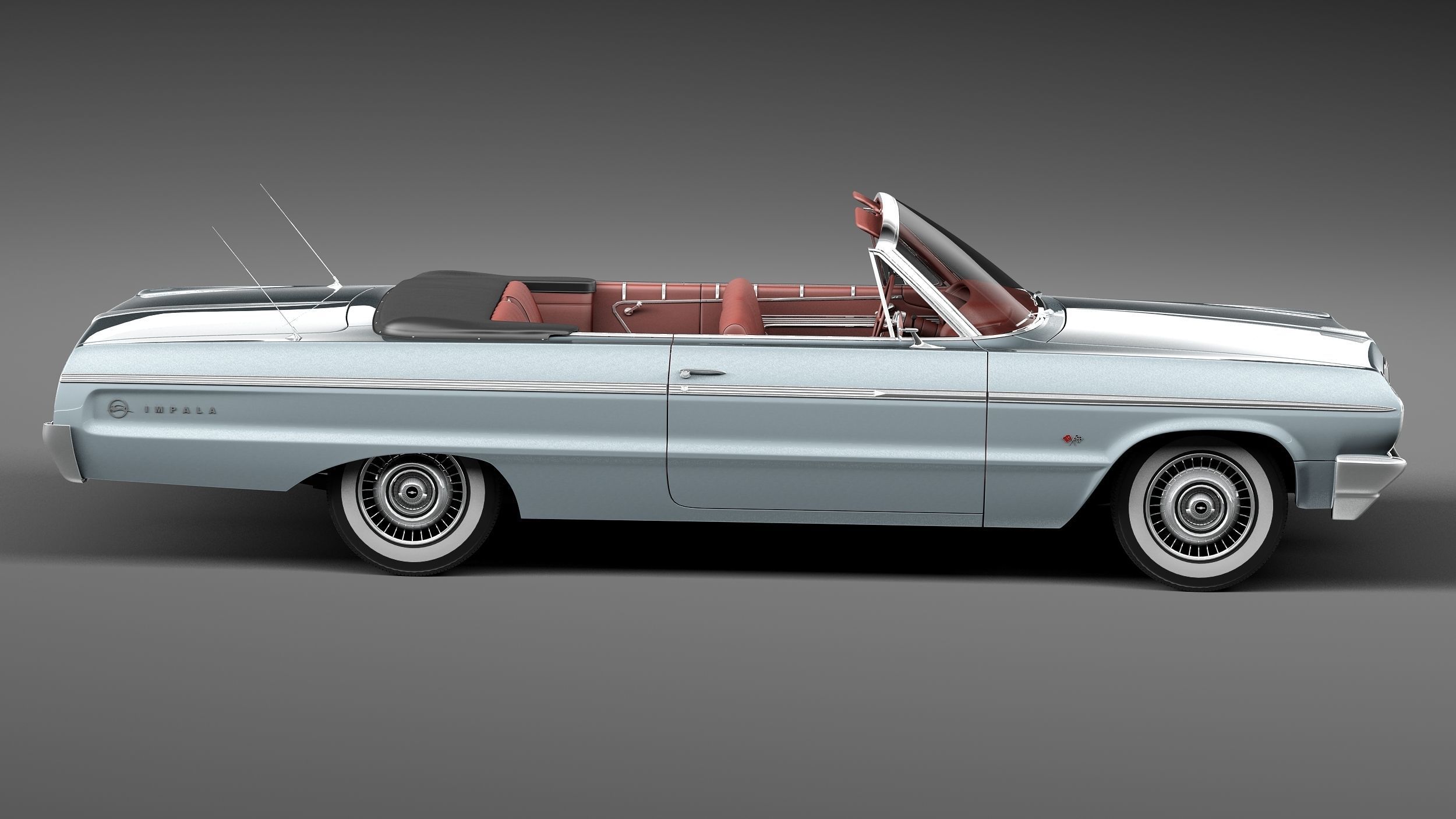 Chevrolet Impala Convertible 1964 3D model | CGTrader