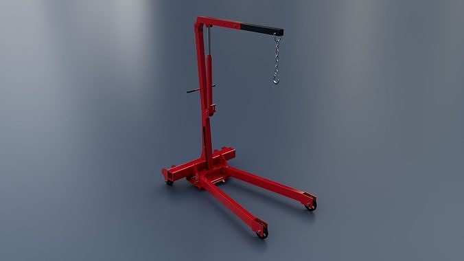 Folding workshop crane Clarke model 3D model | CGTrader