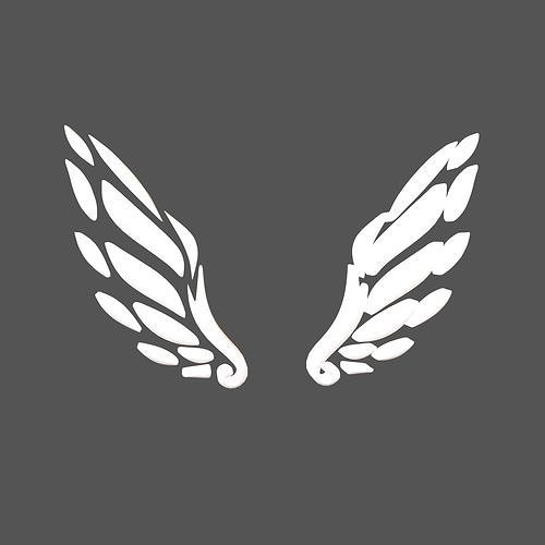 3D model Wing Symbol v9 002 VR / AR / low-poly | CGTrader