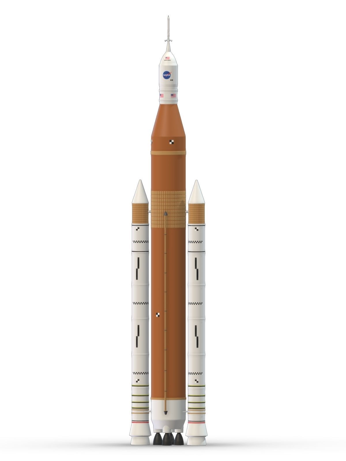 SLS Block 1 Rocket 3D model | CGTrader