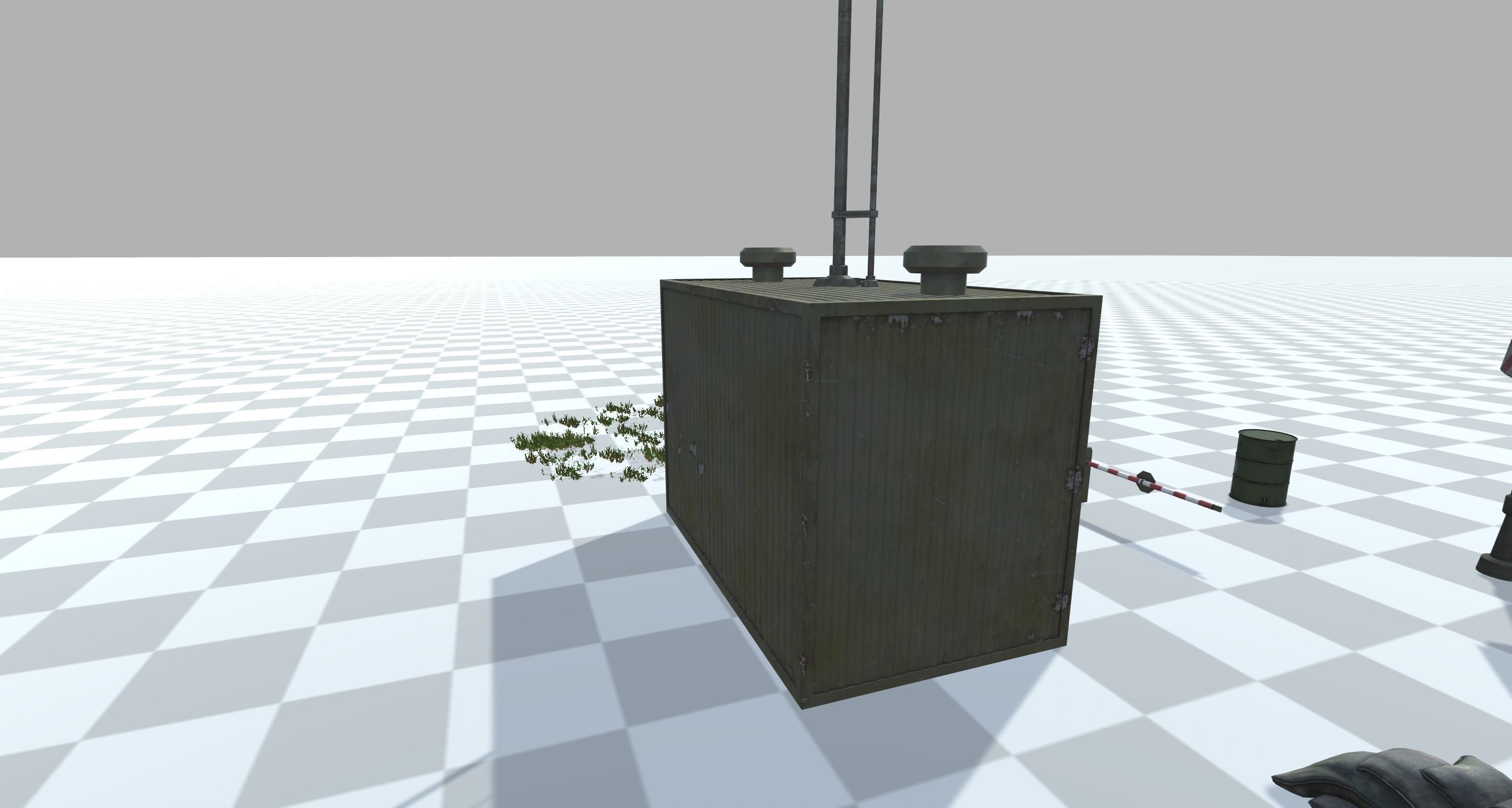 Military - Small Checkpoint 3D model | CGTrader