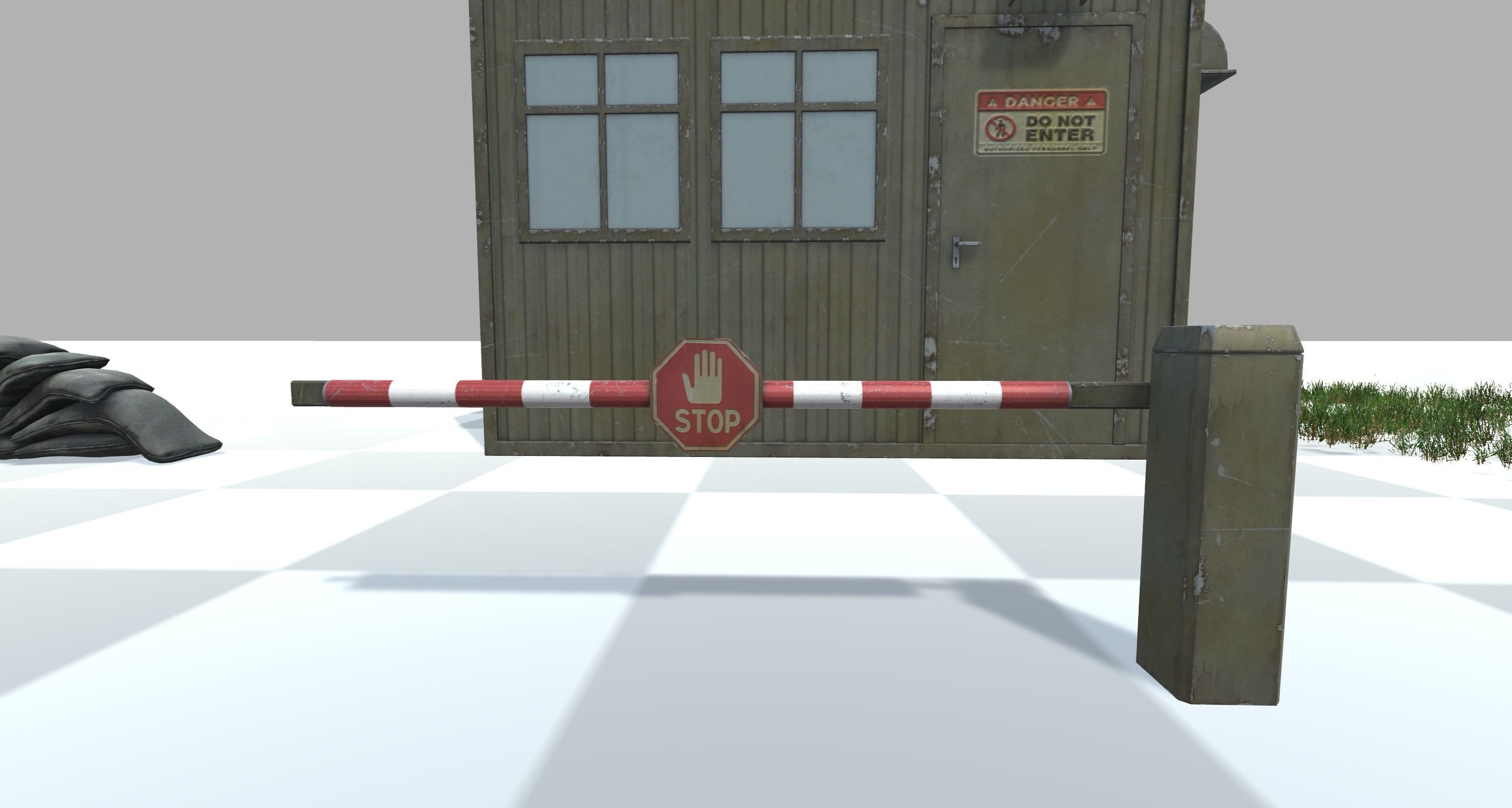 Military - Small Checkpoint 3D model | CGTrader