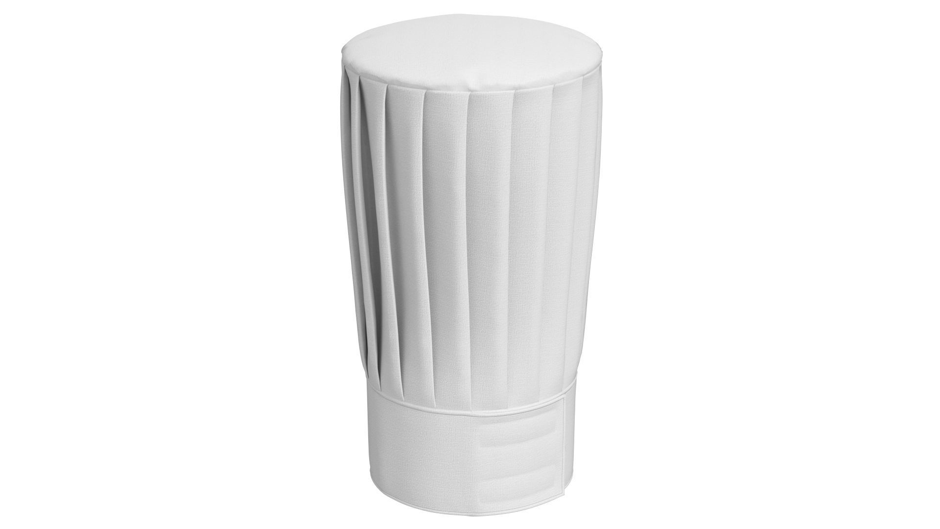 White Tall Chef Hat 3D model | CGTrader