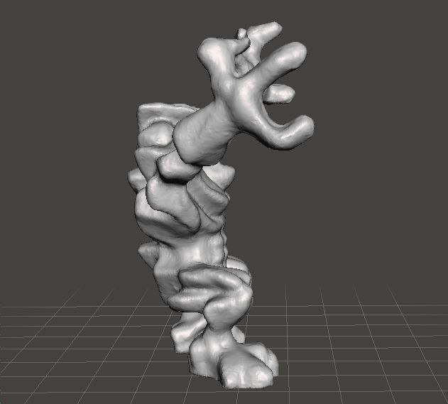 MIGHTYMAX ROCK MONSTER 1992 PVC PLASTIC FIGURE MINIATURE TOY 3D model ...