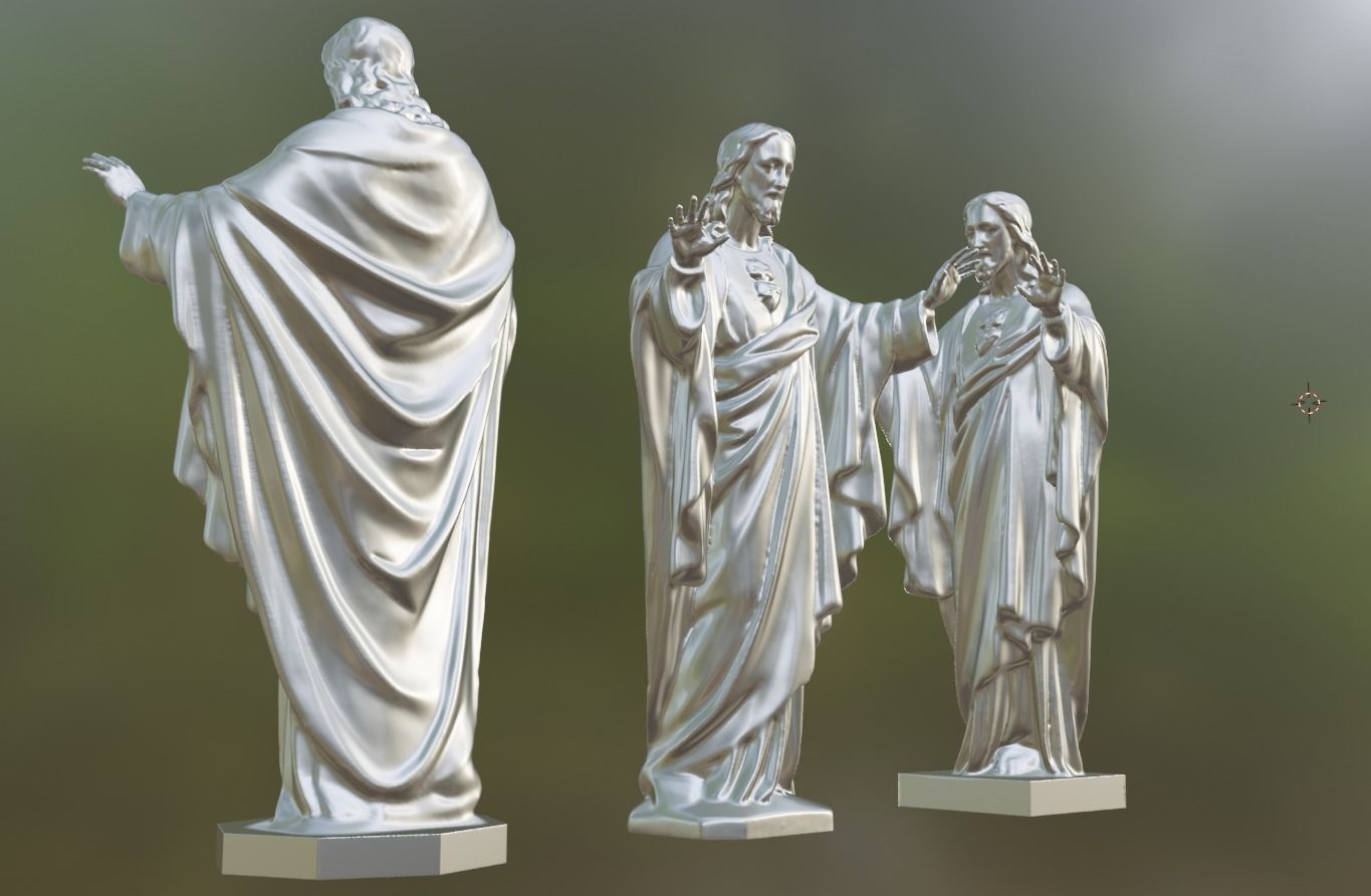 Jesus statue for 3D print 3D model 3D printable | CGTrader