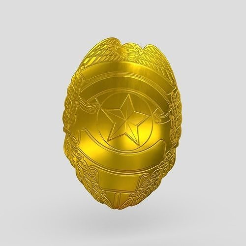 3D model Police Badge 2 VR / AR / low-poly | CGTrader
