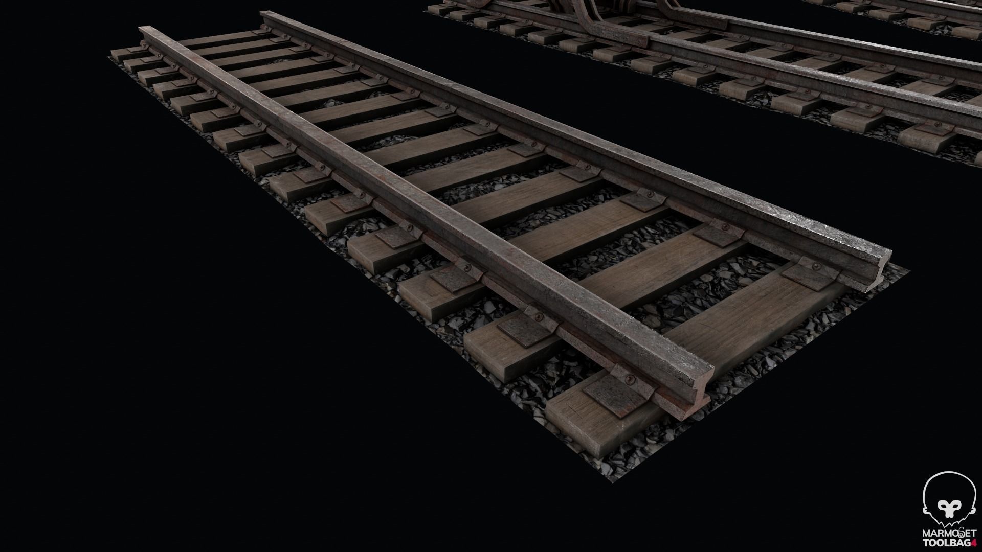 3D model Old Modular Railway Tracks VR / AR / low-poly | CGTrader