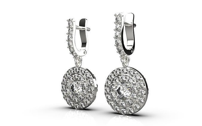 round design earring free 3D model 3D printable | CGTrader