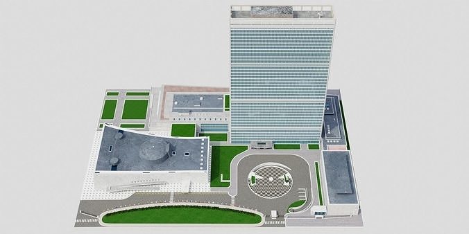 Headquarters Of The United Nations Building 3D model | CGTrader