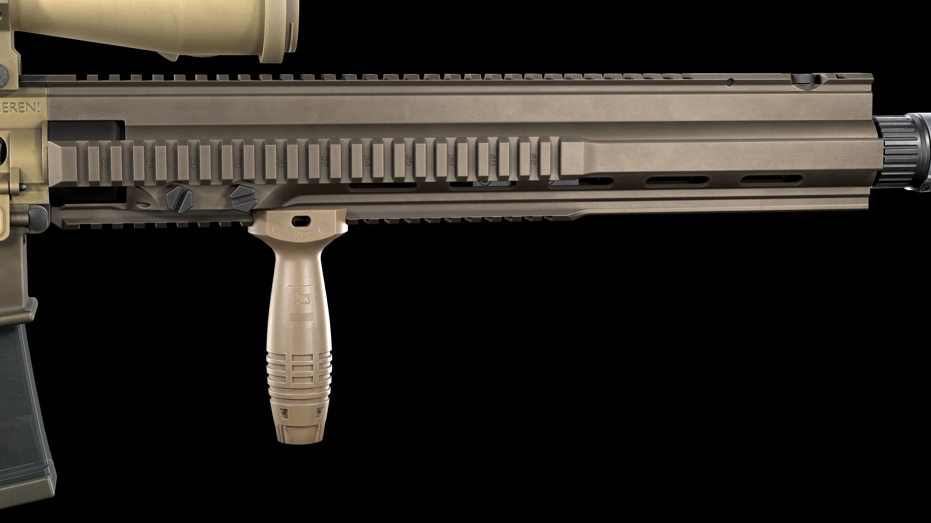 3D Model Collection Tactical Modular Sniper Rifle HK G28 and G28 patrol ...