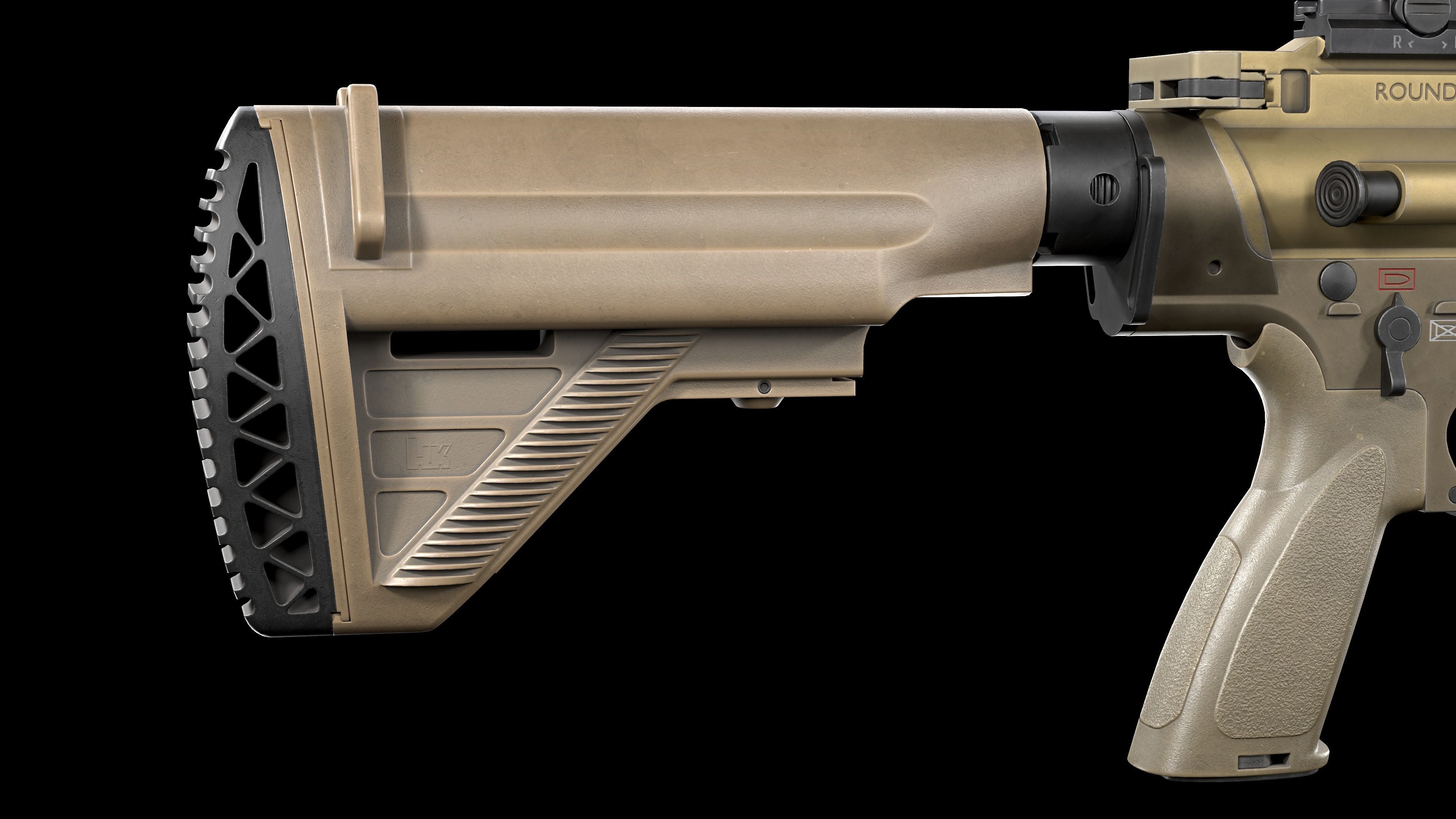 3D Model Collection Tactical Modular Sniper Rifle HK G28 and G28 patrol VR / AR / low-poly ...