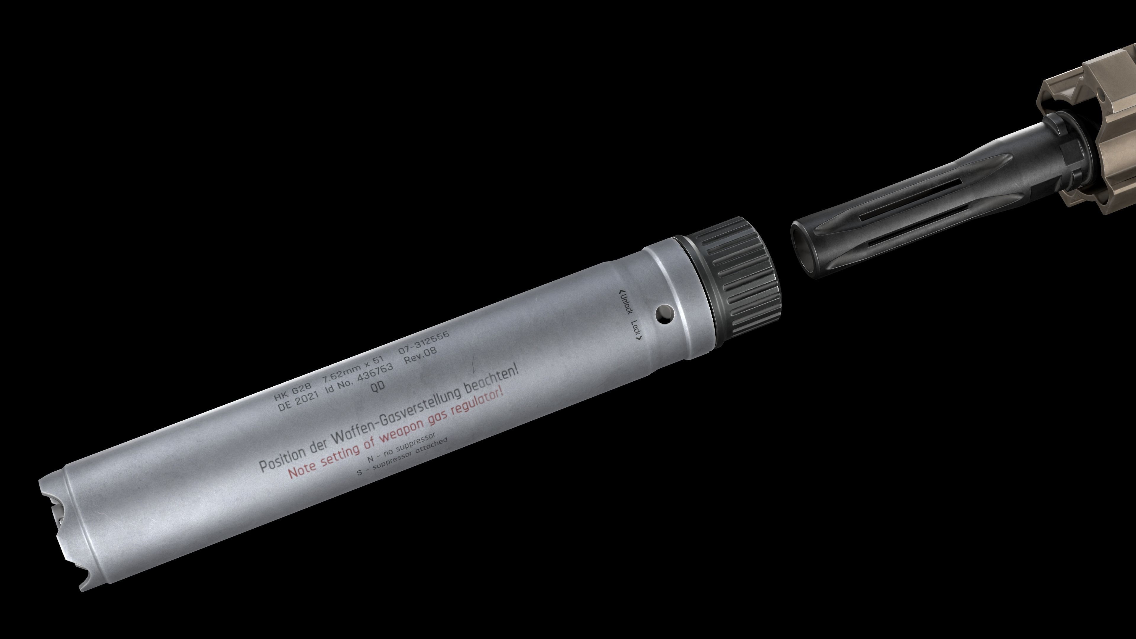 3D Model Collection Tactical Modular Sniper Rifle HK G28 and G28 patrol ...