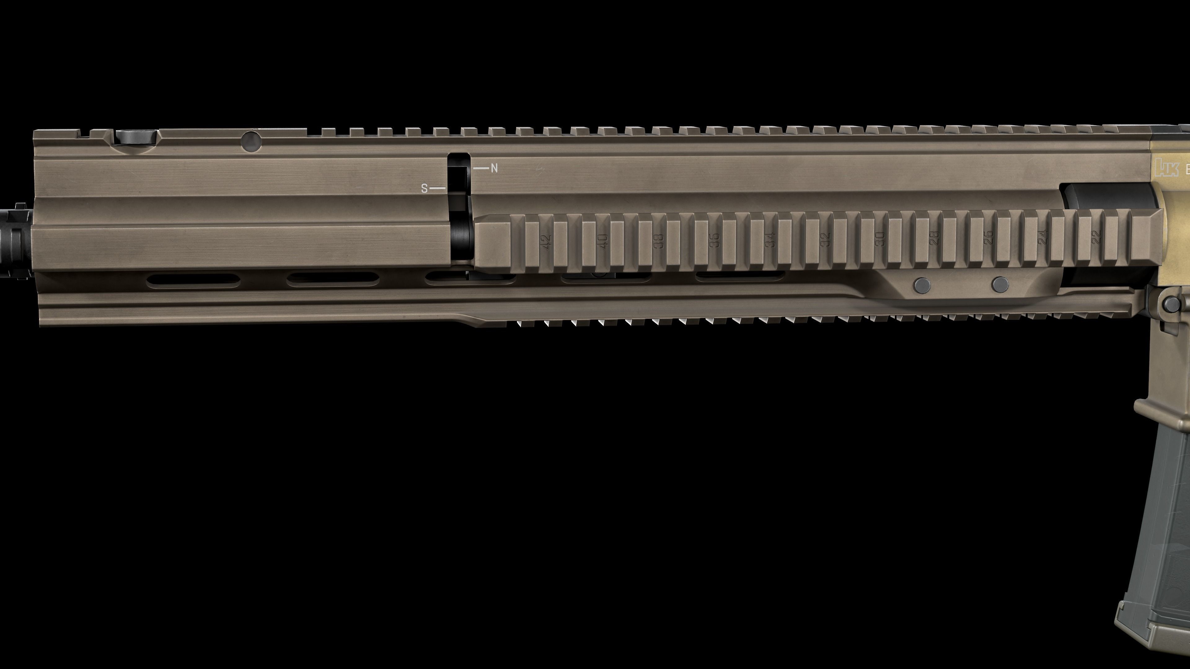 3D model Modular Sniper Rifle HK G28 standart VR / AR / low-poly | CGTrader