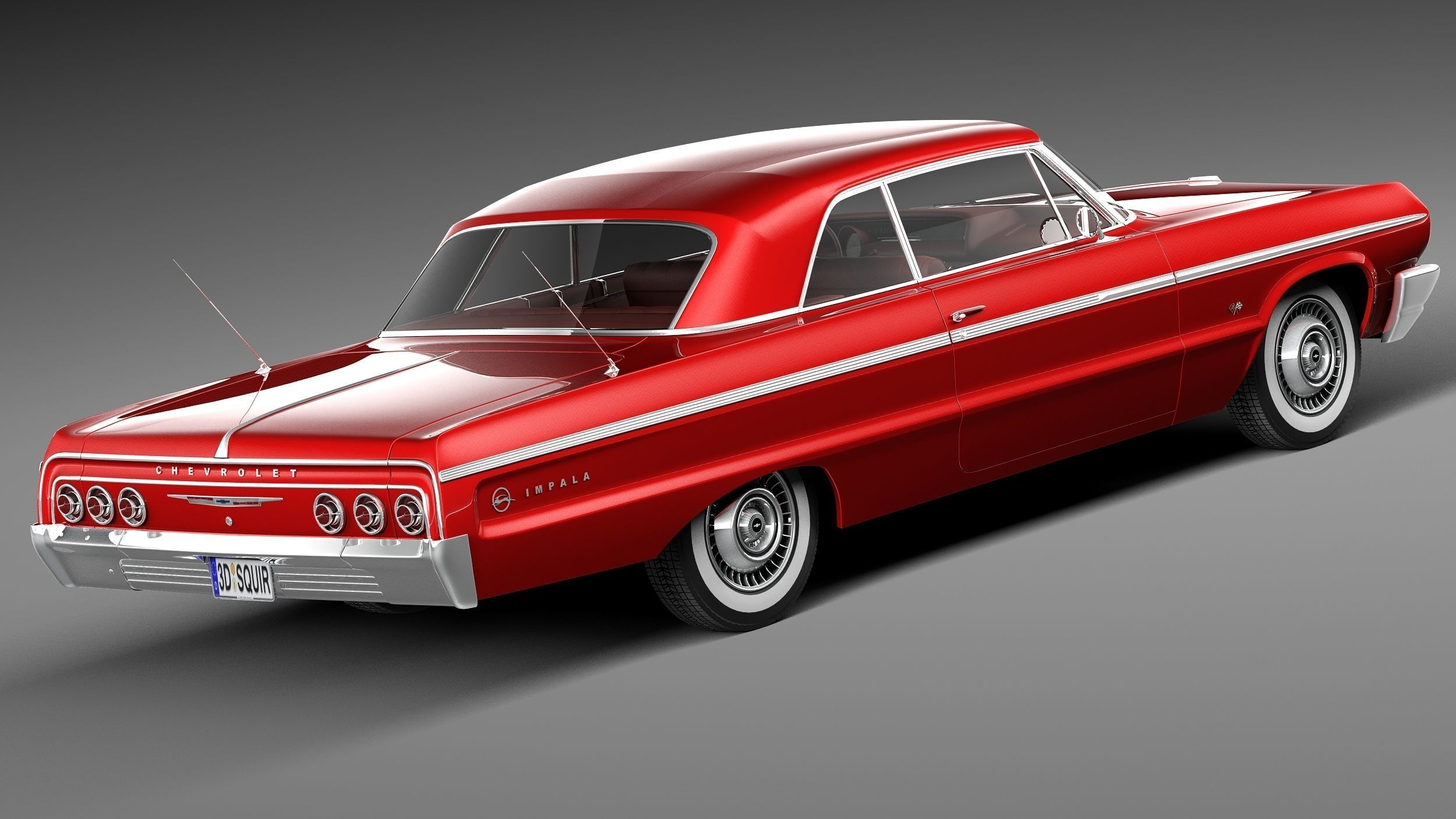 Chevrolet Impala Coupe 1964 3D model | CGTrader