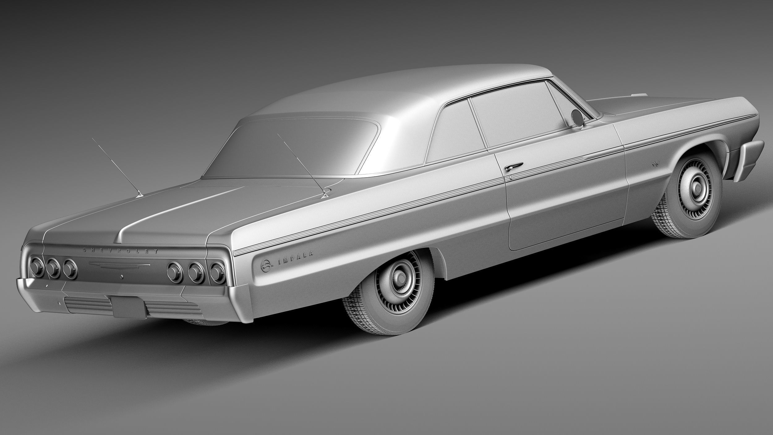 Chevrolet Impala Coupe 1964 3D model | CGTrader