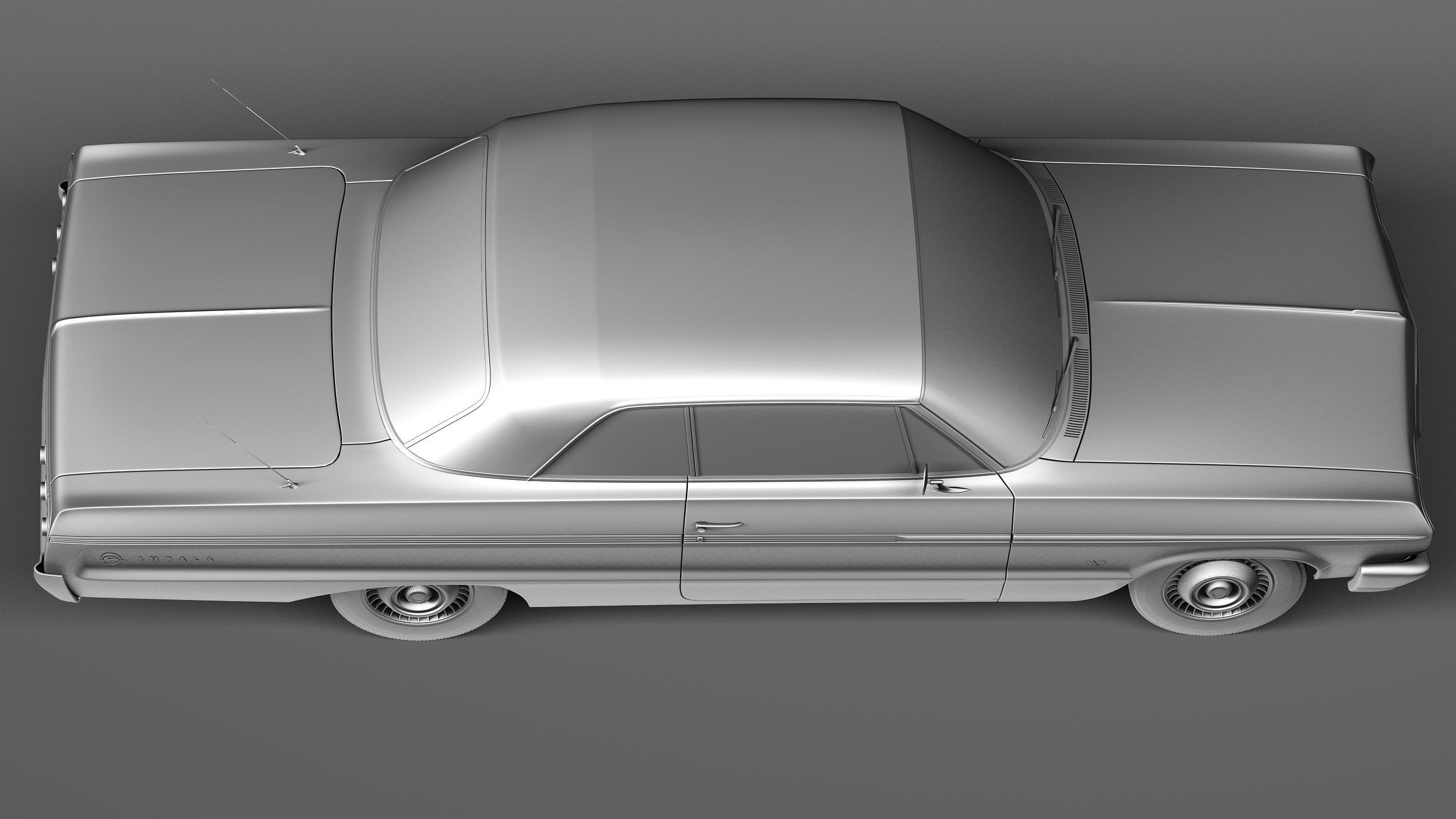 Chevrolet Impala Coupe 1964 3D model | CGTrader