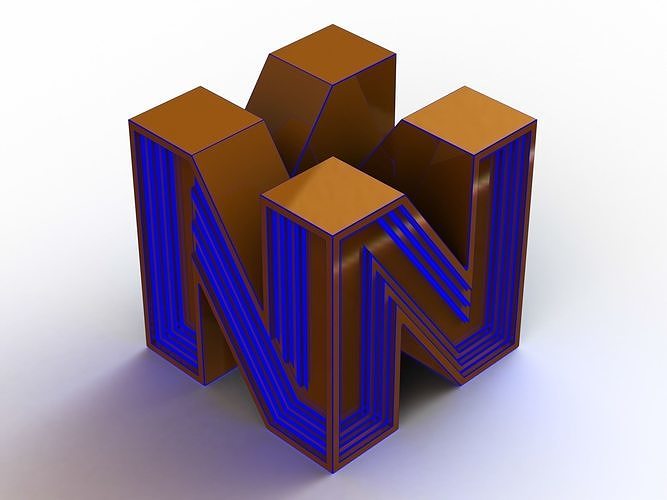 N64 Complex Shape 3D model 3D printable | CGTrader