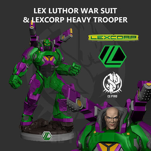 Lex Luthor War machine Superman STL 3d printing colllectibles 3D model ...