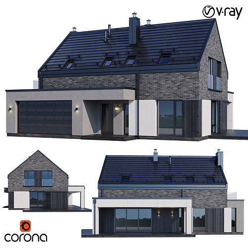 Modern house v71 3D model | CGTrader