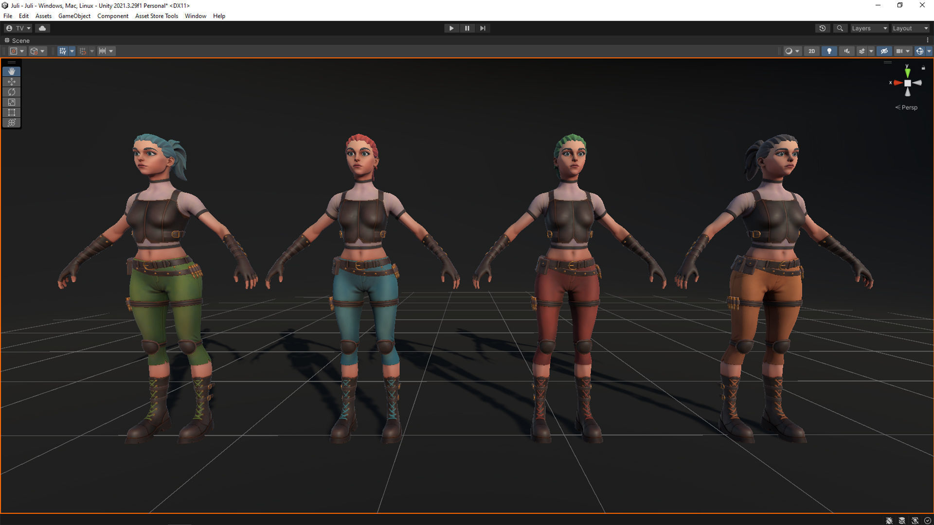 3D model Juli 3D Character VR / AR / low-poly | CGTrader