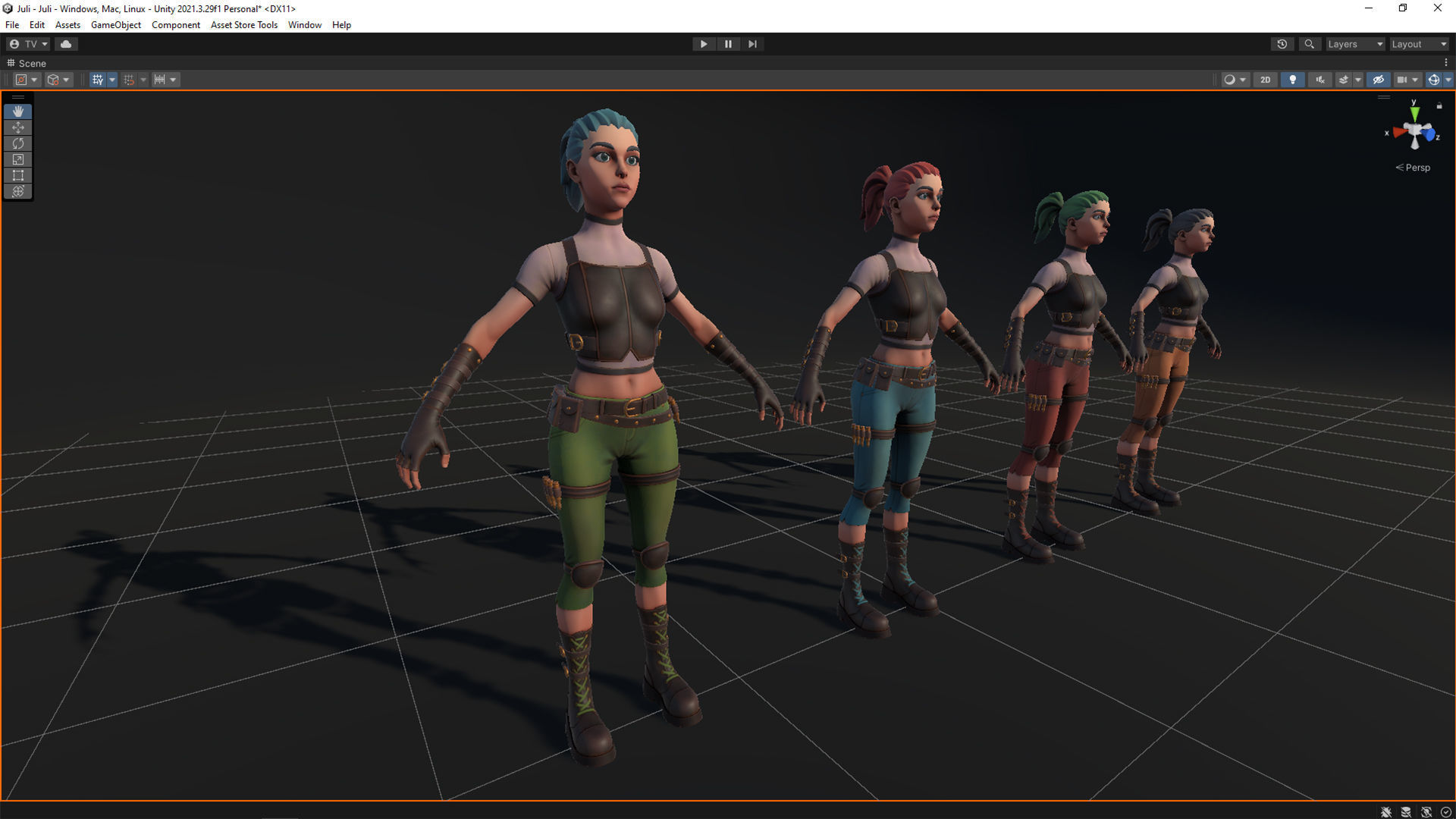 3D model Juli 3D Character VR / AR / low-poly | CGTrader