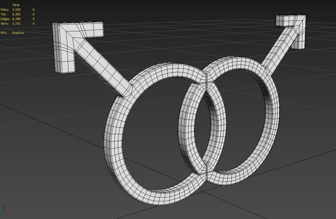 3D model Gender Symbols -Homosexual VR / AR / low-poly | CGTrader