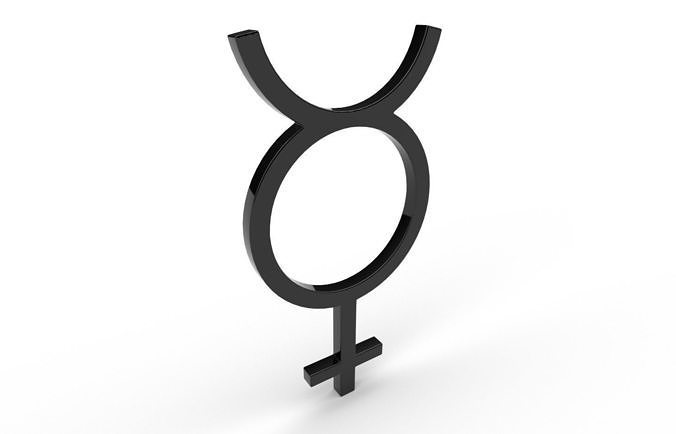 3D model Gender Symbols -Hermaphroditus VR / AR / low-poly | CGTrader