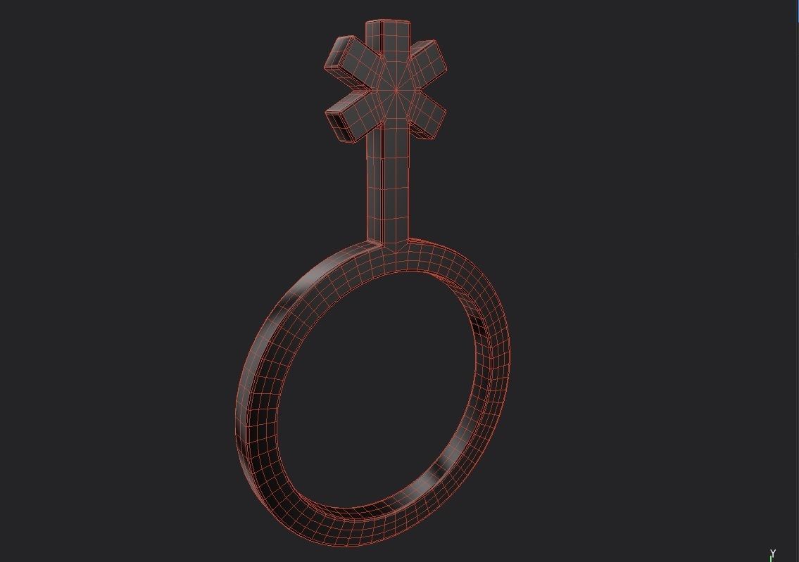 3D model Gender Symbols -Genderqueer VR / AR / low-poly | CGTrader