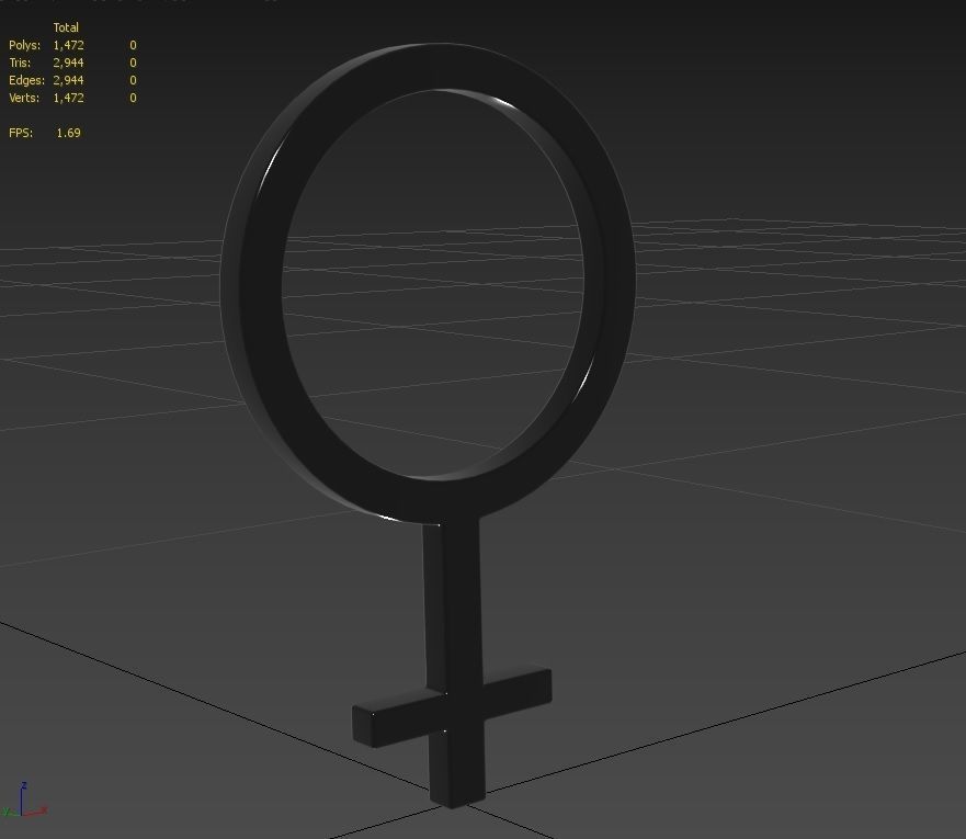 3D model Gender Symbols -Female VR / AR / low-poly | CGTrader